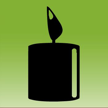 Fat Short Candle Iron on Transfer