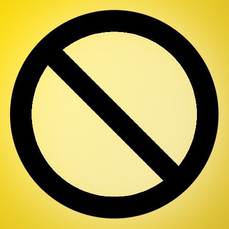 No Entry Sign v2 Iron on Transfer